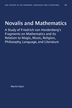 Novalis And Mathematics book by Martin Dyck