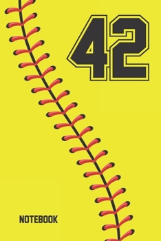 42 Notebook: Softball Jersey Number 42... book