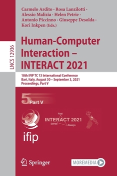 Human-Computer Interaction – INTERACT... book