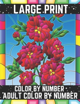 Large Print Color By Number Adult Color... book by David Johnson