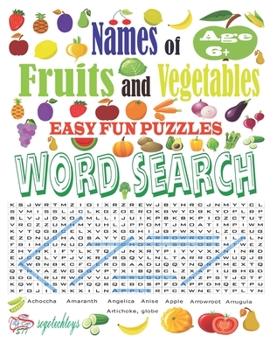 Names of Fruits and Vegetables Easy Fun... book by sogo techtoys