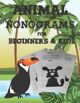 Animal Nonograms for Beginners and Kids:... book by Desmoo