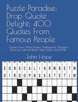 Puzzle Paradise: Drop Quote Delight: 400... book