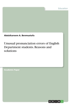 Unusual pronunciation errors of English... book by Abdalkareem a Benmustafa