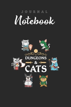 Journal Notebook: Dungeons And Cats Rpg... book