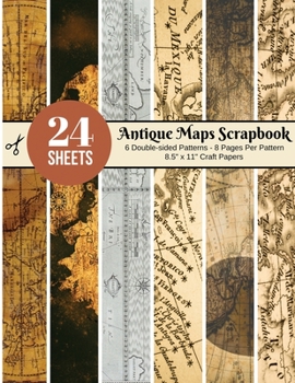Vintage Maps Scrapbook Paper – 24... book by Scrapbooking Around