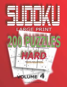 Sudoku Puzzles Hard: 200 Sudoku Hard,... book by Norwalk Publishing
